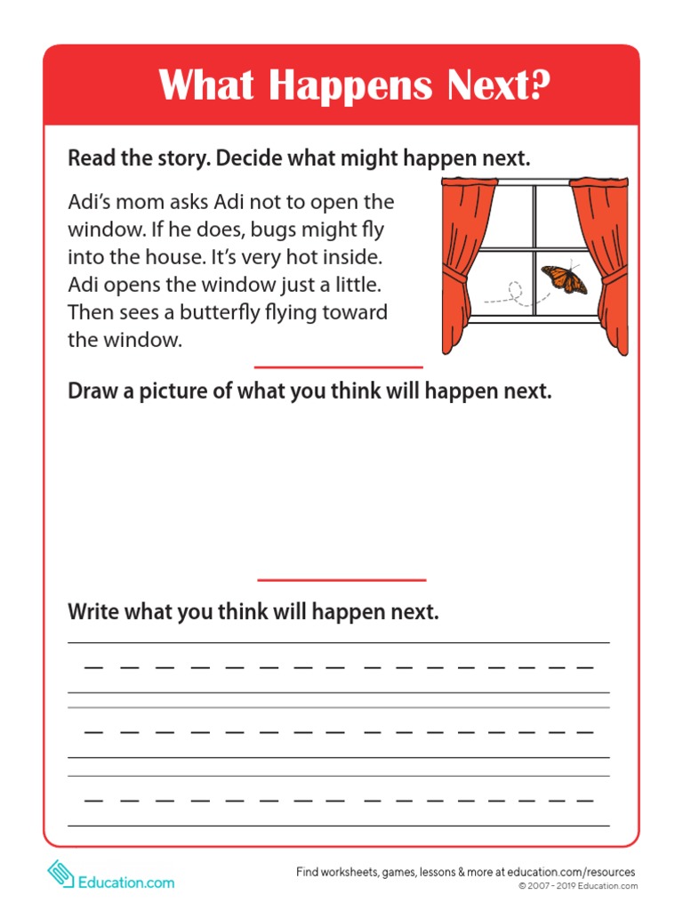 What Happens Next?: Read The Story. Decide What Might Happen Next | PDF ...