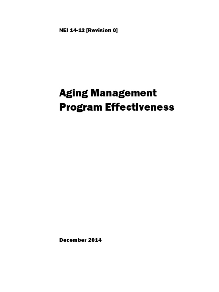 Aging Management Program Guidelines | PDF | Nuclear Regulatory ...
