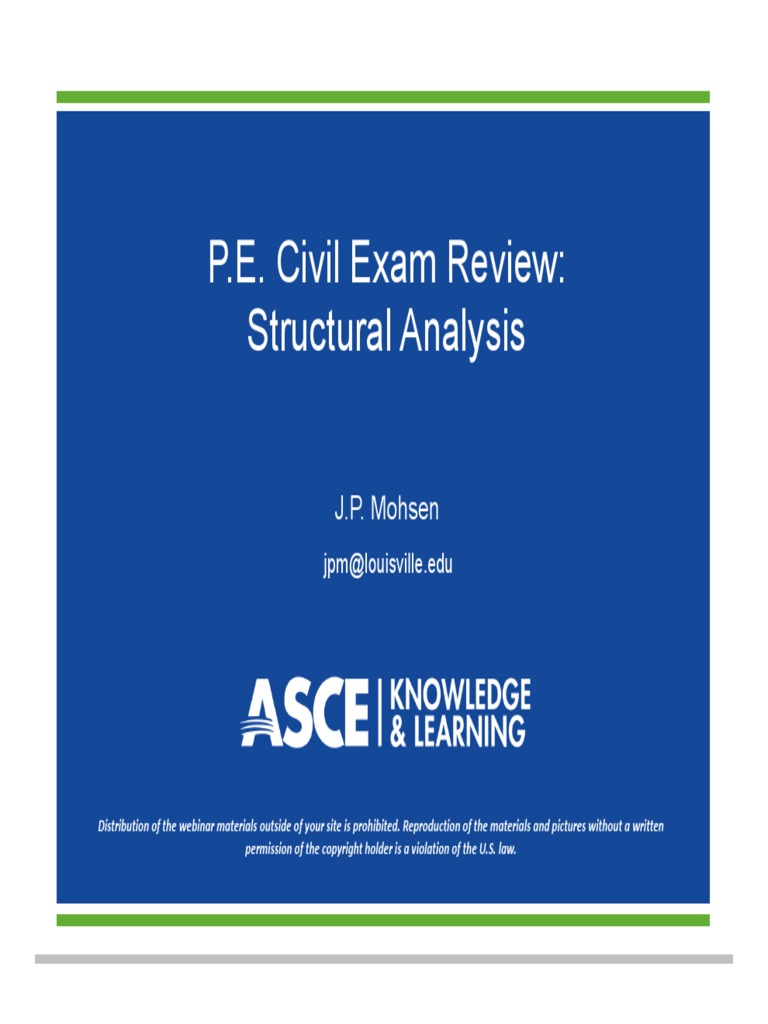 P.E. Civil Exam Review: Structural Analysis | Download Free PDF | Truss ...