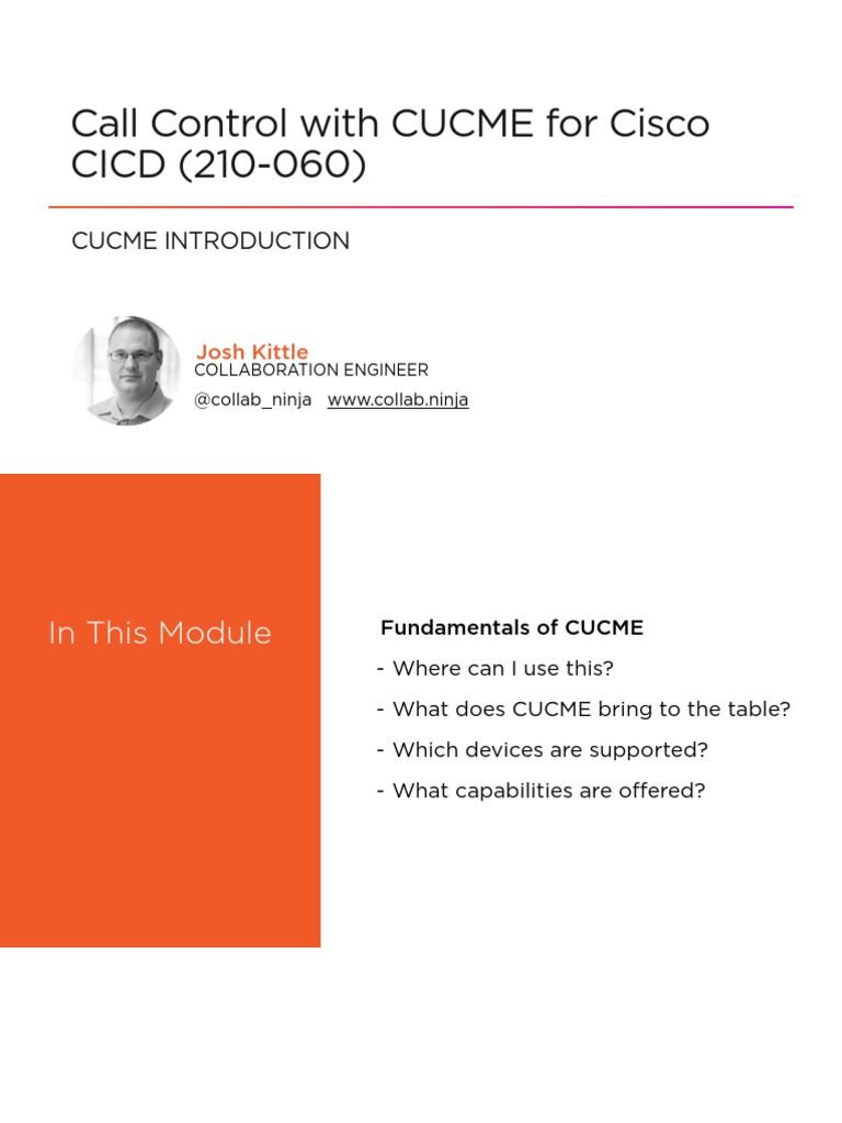 1 Call Control Cucme Cisco Cicd 210 060 m1 Slides | PDF | Internet ...