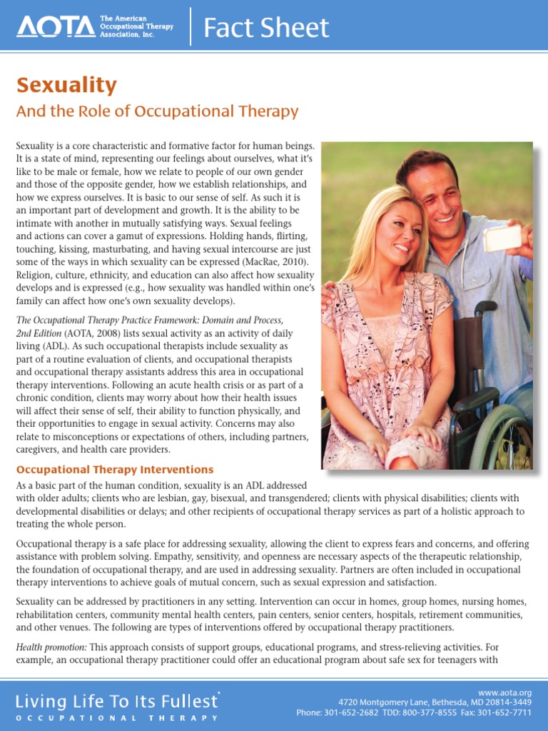 Sexuality Pdf Pdf Occupational Therapy Human Sexuality