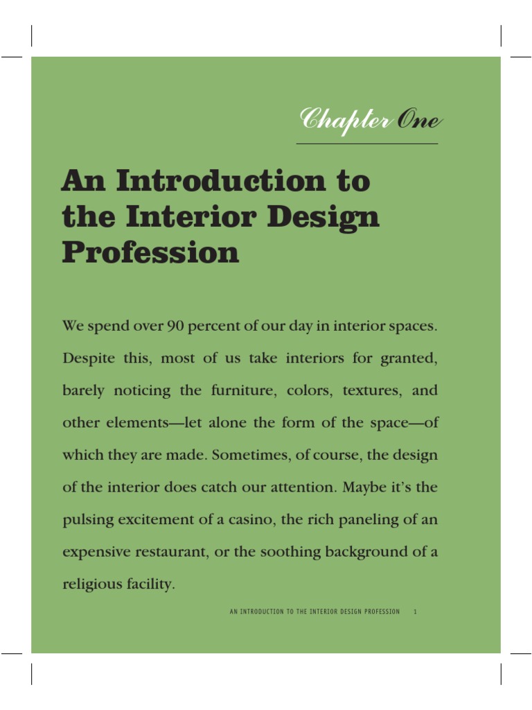 Interior Design (Book 33 Pages) PDF | PDF | Licensure | Interior Design