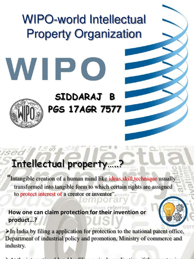 An Overview of the World Intellectual Property Organization (WIPO): Its ...