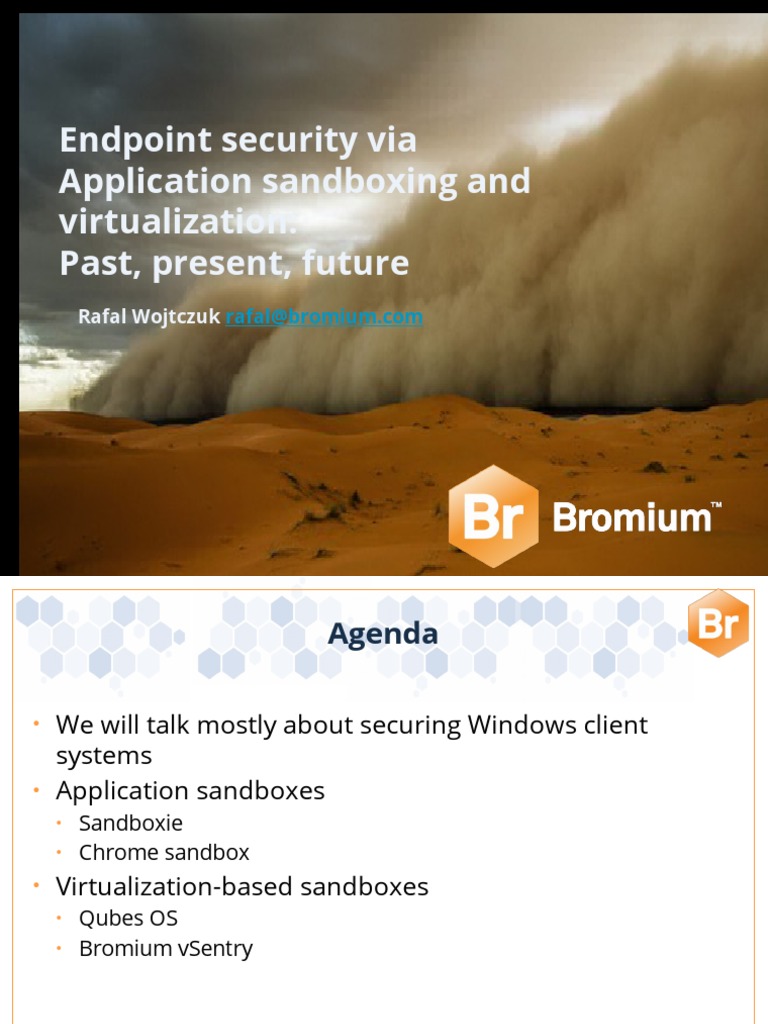 Endpoint Security Via Application Sandboxing and Virtualization: Past ...