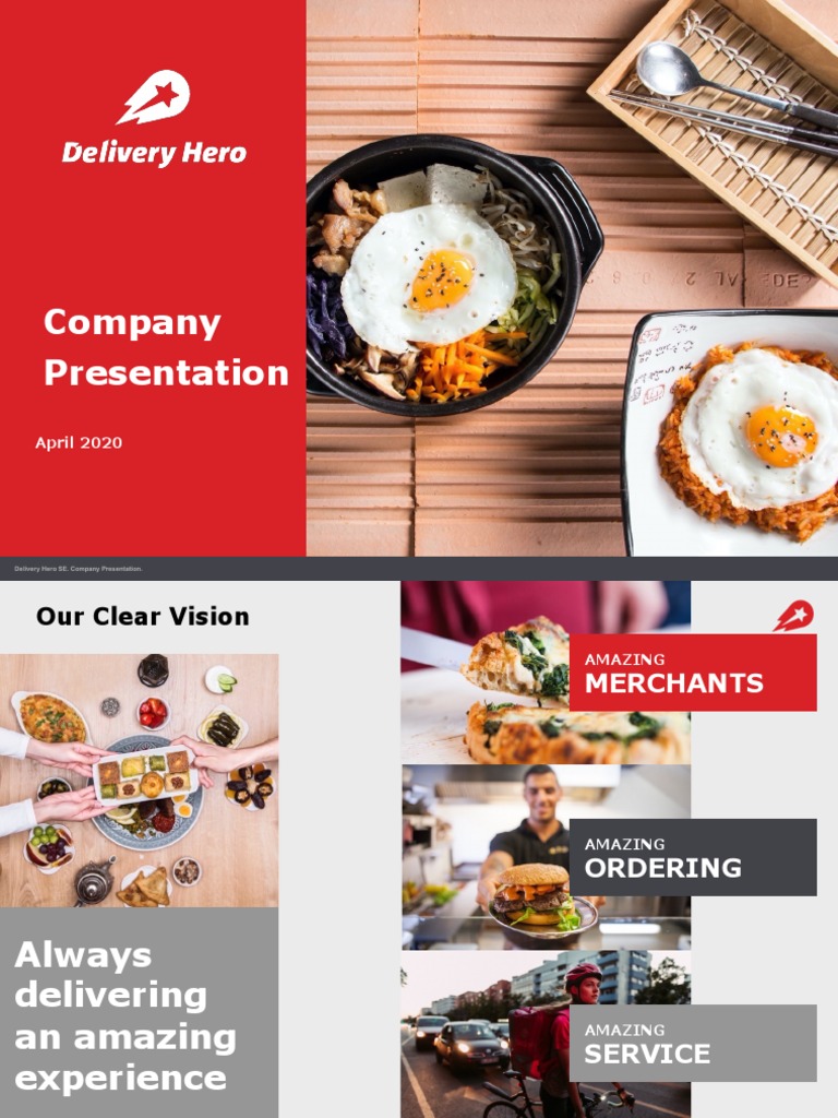 Company - Presentation - Final - April2020 Delivery Hero | PDF ...