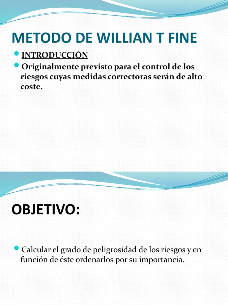 Presentacion Willian Fine | PDF | Riesgo | Probabilidad