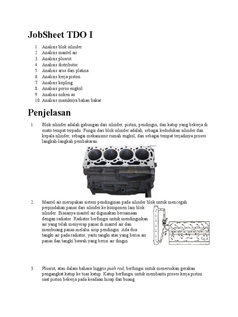 JobSheet TDO I | PDF | Teknologi & Rekayasa