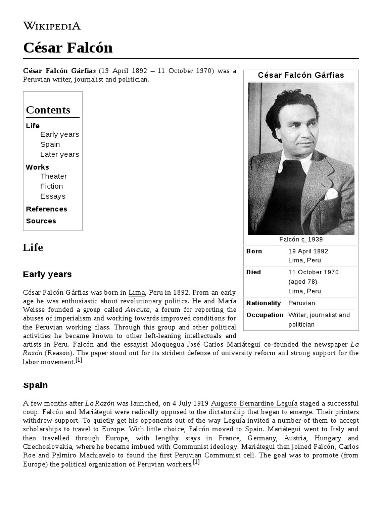 César Falcón | PDF