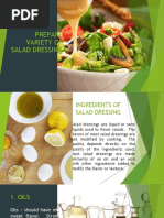 Classification of Salad According To Ingredients Used | PDF