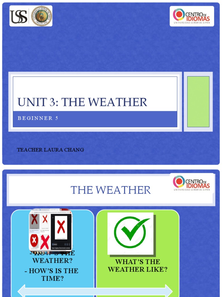 Unit 3: The Weather: Beginner 5 | PDF | Grammar | Languages