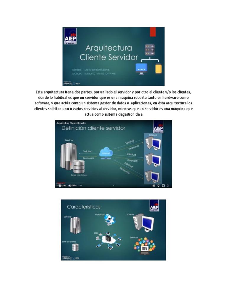 Cliente Servidor | PDF | Modelo cliente-servidor | Servidor (Computación)