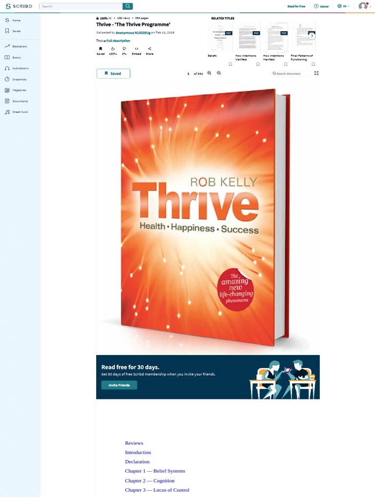 Thrive - 'The Thrive Programme' - Smoking Cessation - Thought - Free 30 ...