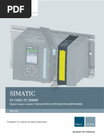 Et200sp F-Di 8x24vdc HF Manual en-US en-US | PDF | Parameter (Computer ...