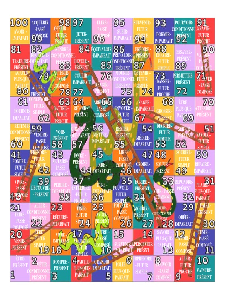 Les Serpents Et Les Echelles 6 Les Temps Verbaux | PDF | Conjugaison ...