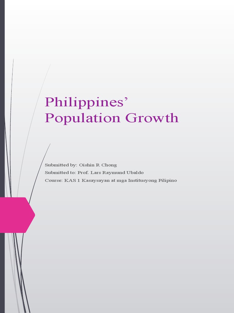 Philippines Population Growth Overview | PDF | Total Fertility Rate ...