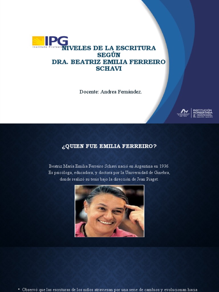 Niveles De La Escritura Emilia Ferreiro Pdf Ortografía Sílaba