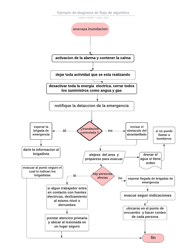 Ejemplo de Diagrama de Flujo de Algoritmo | PDF