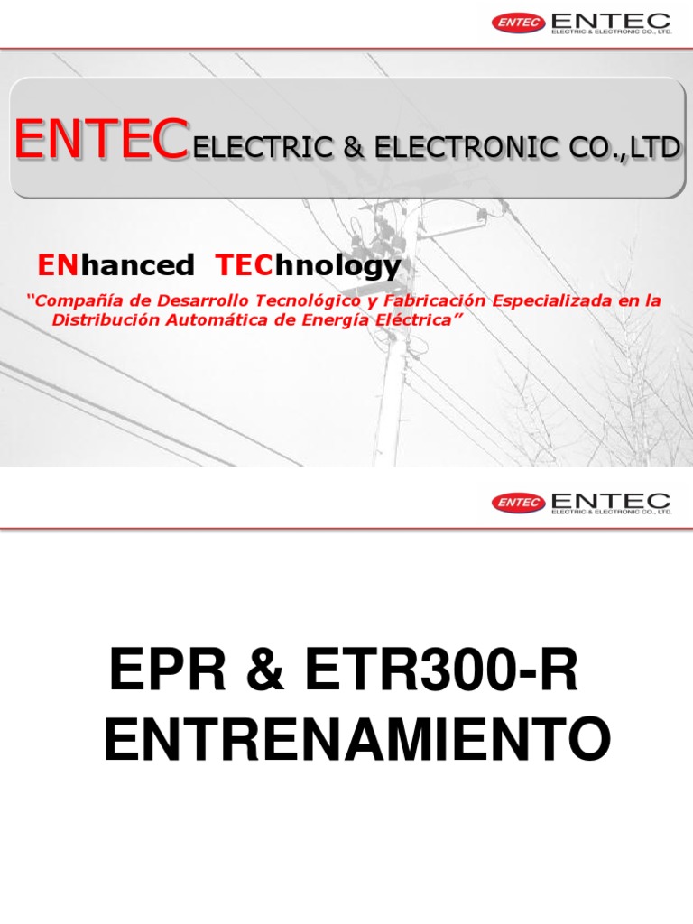 Reconectador EPR - Control ETR-300R - ETIMS - ENTEC | PDF | Cargador de ...