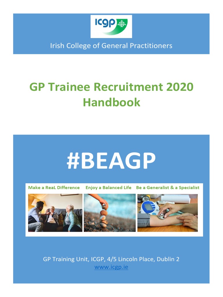ICGP GP Training Recruitment Handbook 2020 | PDF | General Practitioner ...