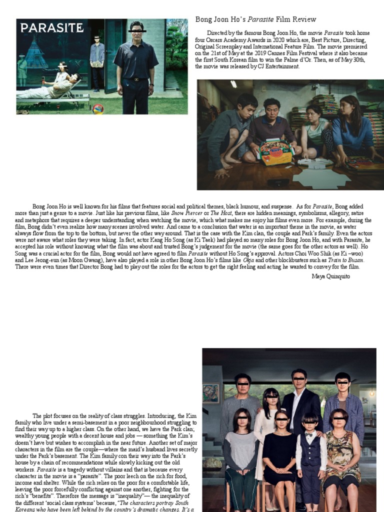 Parasite Review 101 | PDF