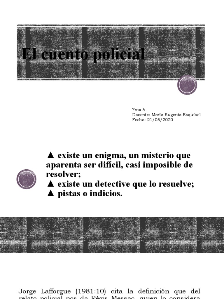 El Cuento Policial | PDF | Padre brown | Cuentos