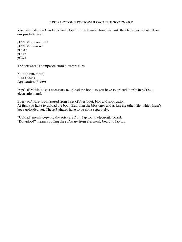 Carel Winload Manual Instructions - Rhoss | PDF
