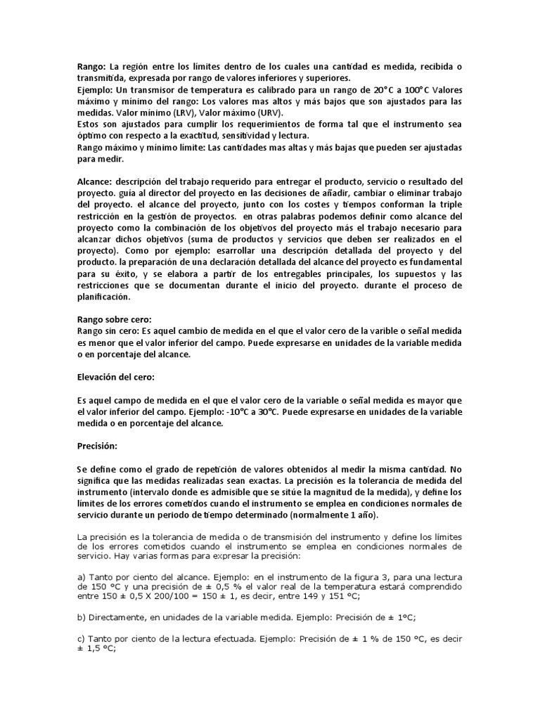 Conceptos Clave de Medición y Precisión | PDF | Exactitud y precisión ...