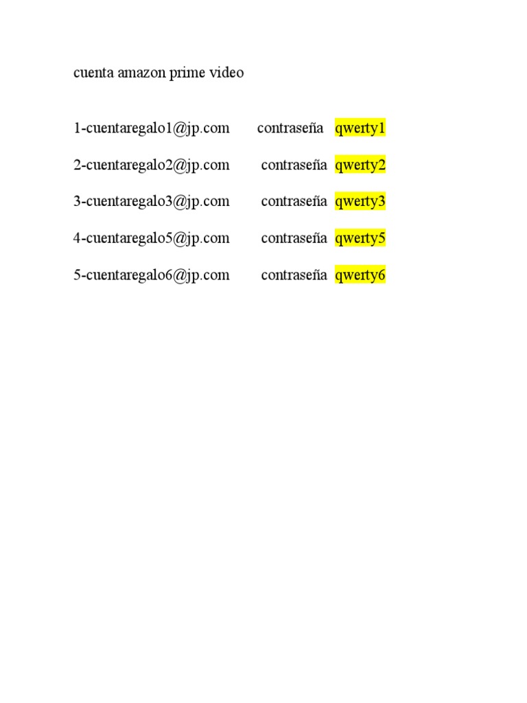 Cuenta Amazon Prime Video | PDF