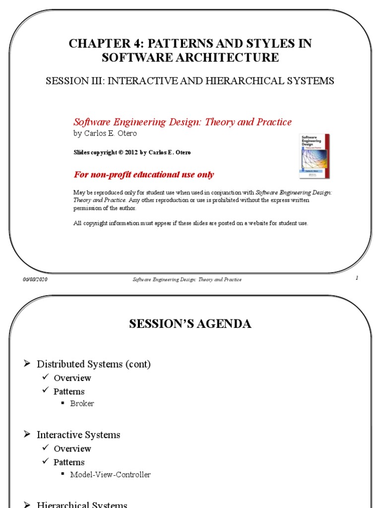 Chapter 4 - Styles and Patterns in Architecture - Session III | Download Free PDF | Model–View ...
