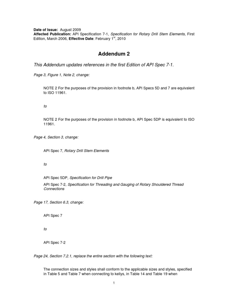 Addendum 2: This Addendum Updates References in The First Edition of ...