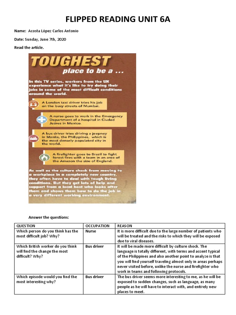 Autonomous Reading Unit 6a | PDF | Language Arts & Discipline | Foreign ...