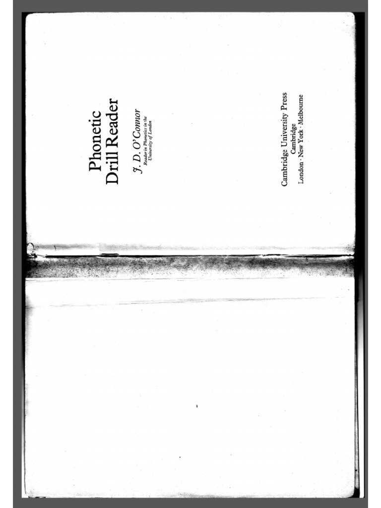 Phonetic Drill Reader J. D. O'Connor PDF | PDF