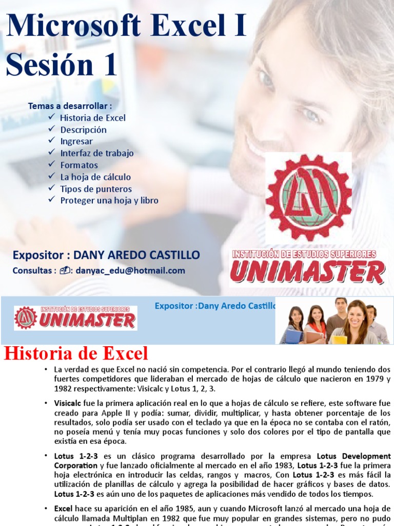 CLASE 1 Excel 2016 | PDF | Microsoft Excel | Microsoft Office