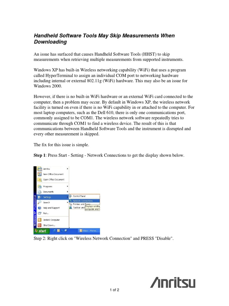 Handheld Software Tools May Skip Measurements When Downloading | PDF