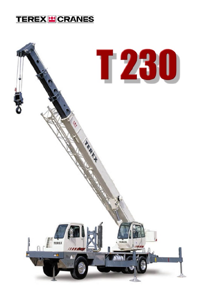 30 Ton Terex T 230 Specs and Load Chart Rev 5 - 06 - DL | PDF | Truck ...