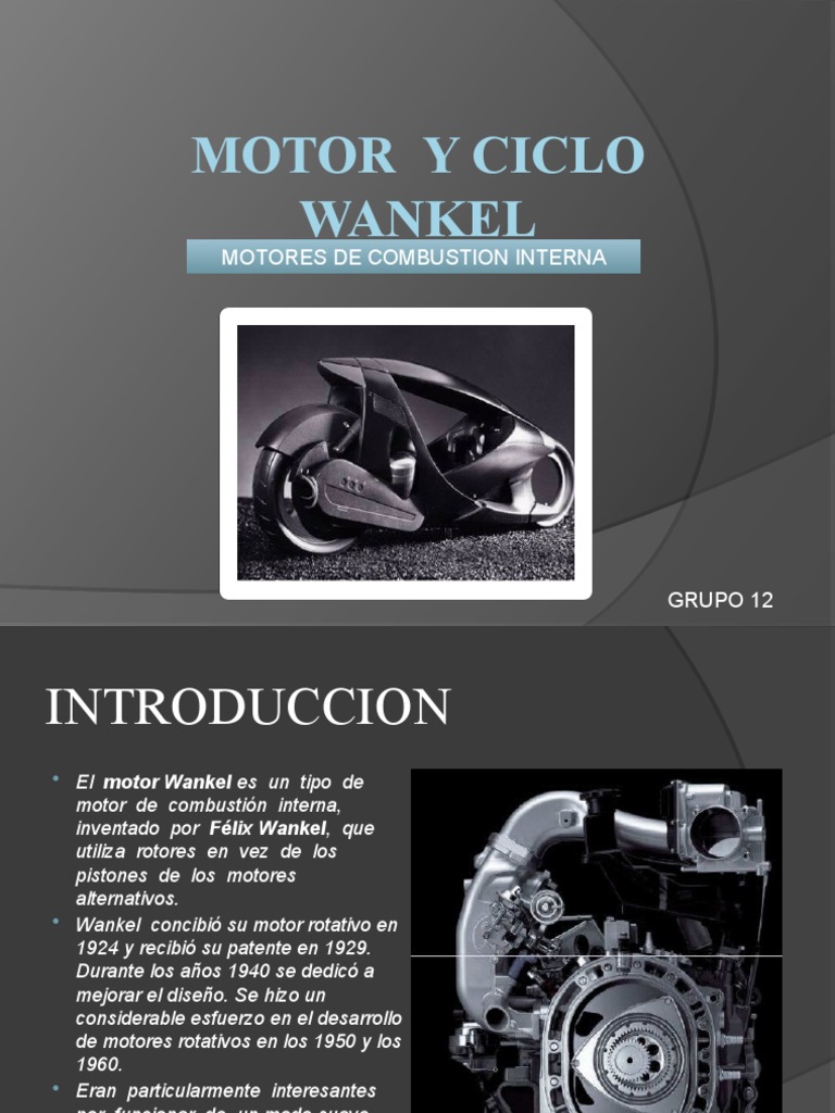Motor Wankel | PDF | Motor de combustión interna | Pistón