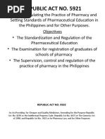 R.A 10918 | PDF | Pharmacist | Pharmacy
