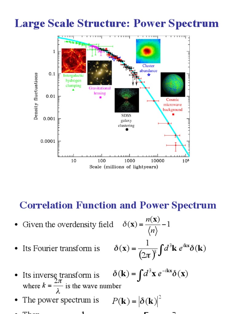 Large Scale Structure: Power Spectrum | PDF | Galaxy | Physical Cosmology