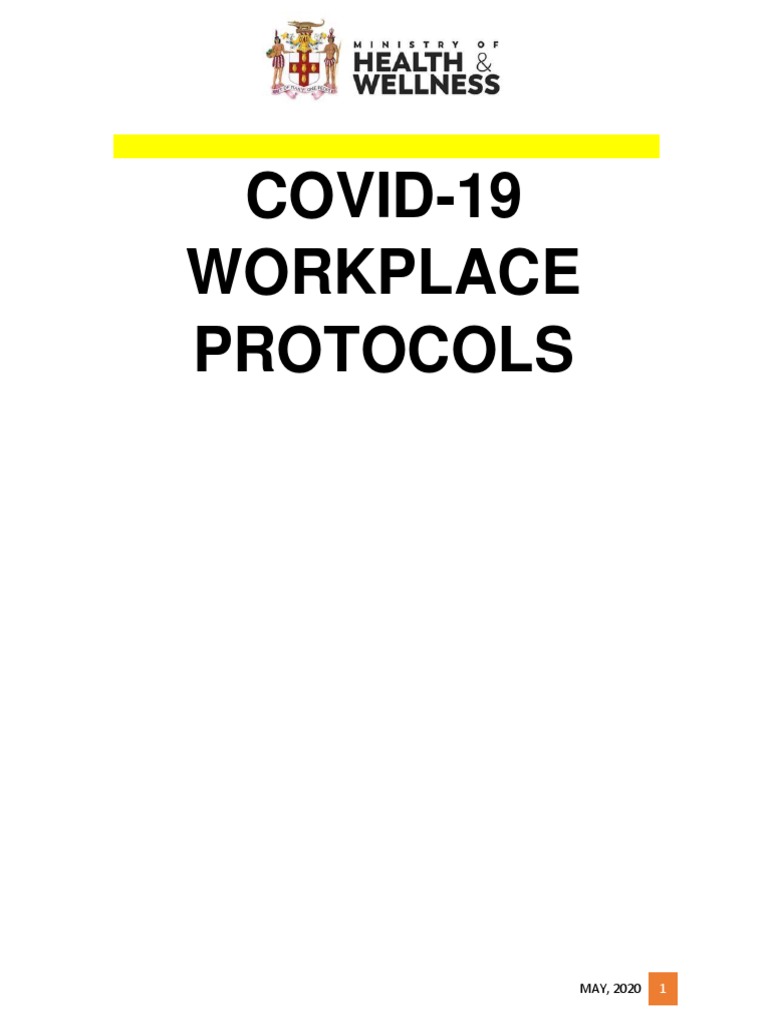 COVID-19 Workplace Protocols | PDF | Hygiene | Hand Washing