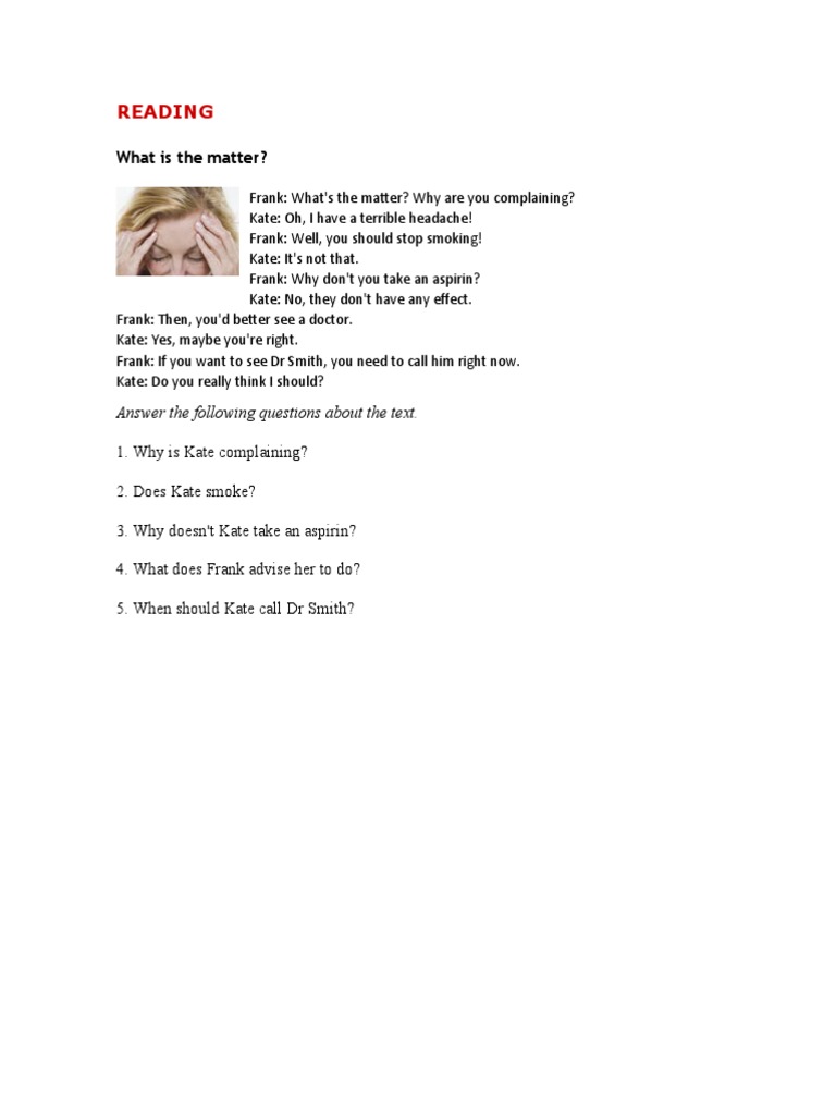 Reading Comprehension Modal Verbs | PDF | Lifestyle