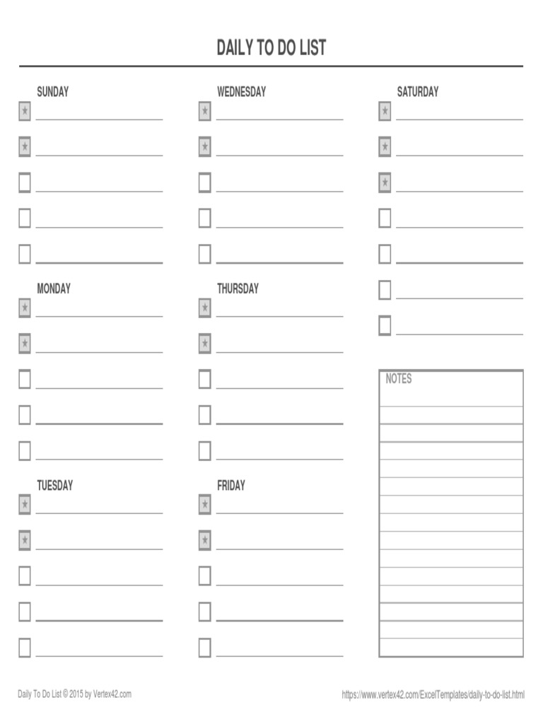 To Do List Daily - Landscape PDF | PDF