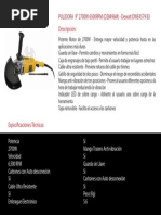 Ficha Tecnica Pulidora Dewalt DWE4120 | PDF | Hogar y jardín