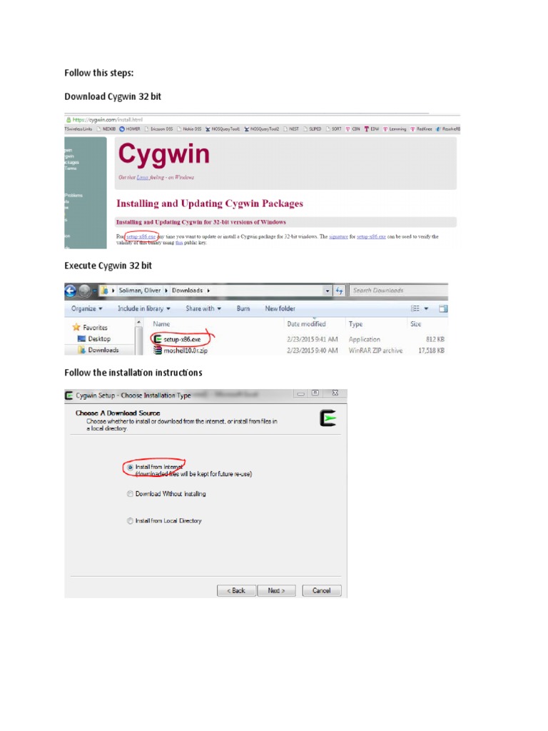 Cygwin 32-bit Installation Guide | PDF