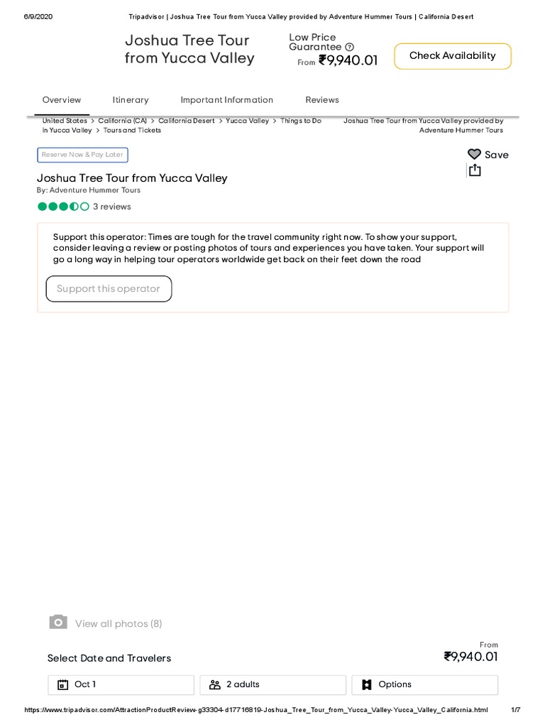 Tripadvisor - Joshua Tree Tour From Yucca Valley Provided by Adventure ...