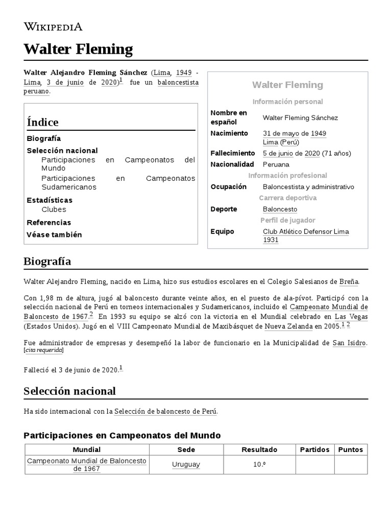 Walter Fleming | PDF | Lima | Perú