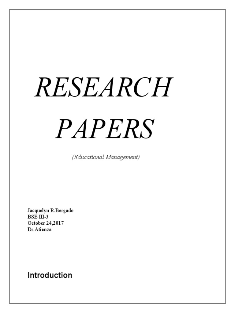 Research Papers: (Educational Management) | PDF | Motivation | Motivational