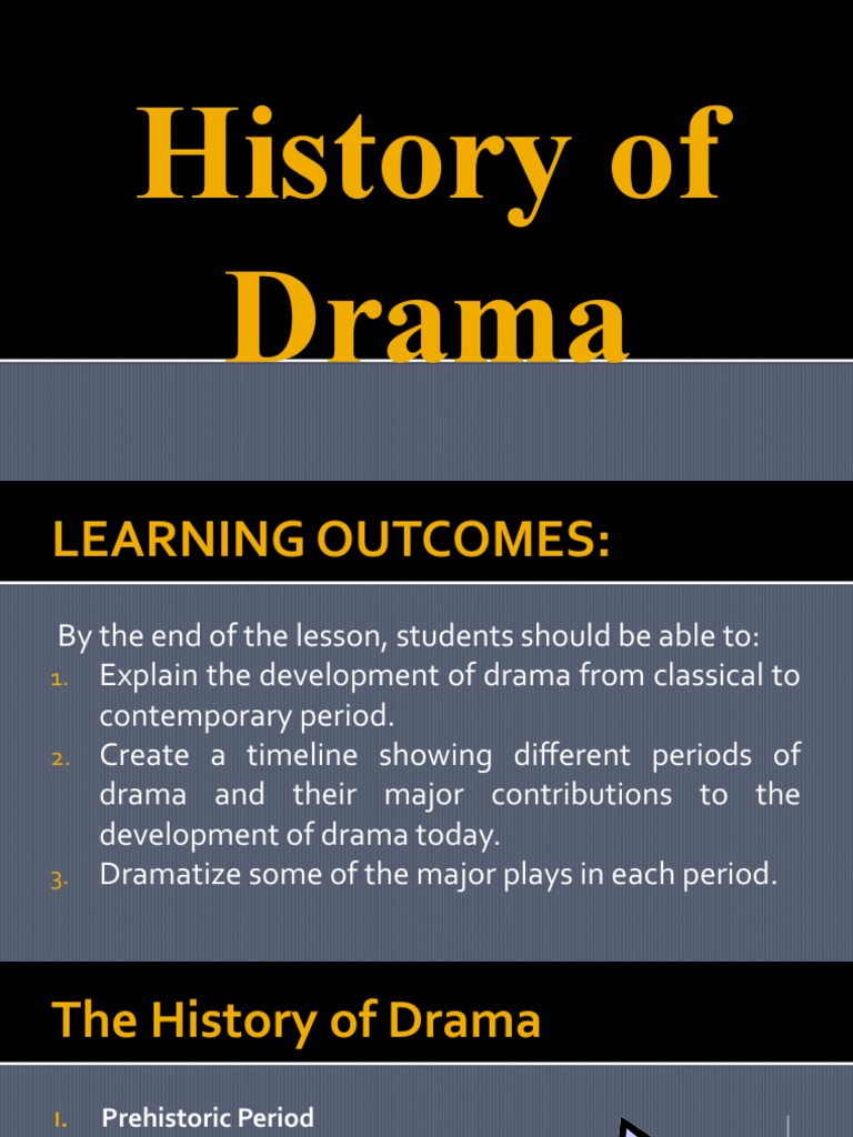 Gec 4 Lesson 12 - History of Drama | PDF | Osiris | Tragedy