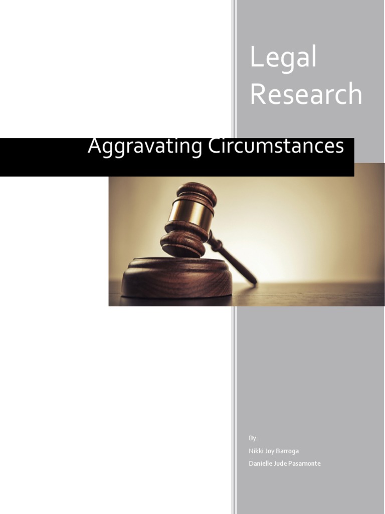 Aggravating Circumstances Report | PDF | Murder | Crime & Violence