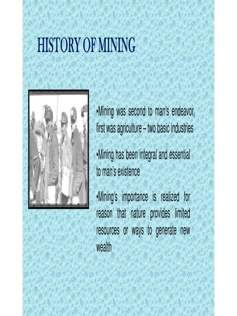 Em 10 History of Mining | Download Free PDF | Mining | Smelting