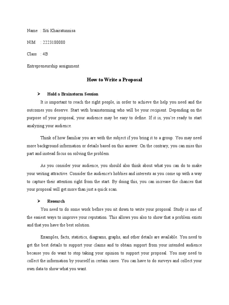 How to Write a Proposal in 40 Steps | PDF | Persuasion | Argument